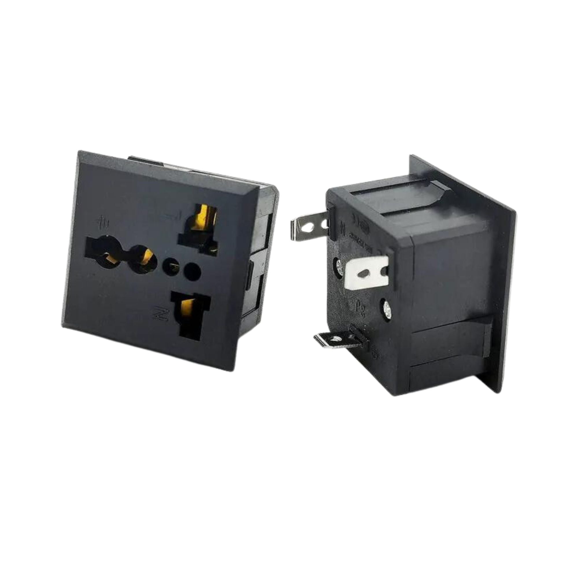 AC universal 13a 250V multi-use inlet industrial wall socket 3 pins ou ...